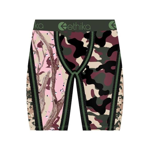 ethika | Underwear & Socks | Ethika Mens Greenblack Camo Dunk Boxer ...